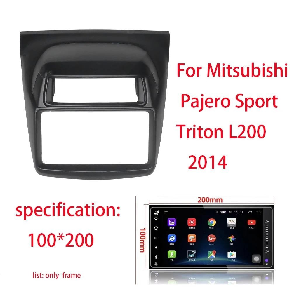 Car Radio Frame For MITSUBISHI L200 Triton Pajero Sport Challenger Dash ...