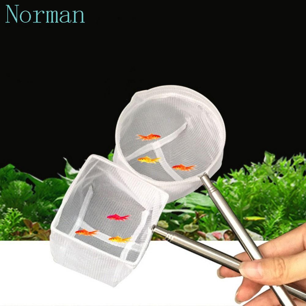 NORMAN Goldfish Net, Telescopic Long Handle Fish Tank Fish Nets, Catch ...
