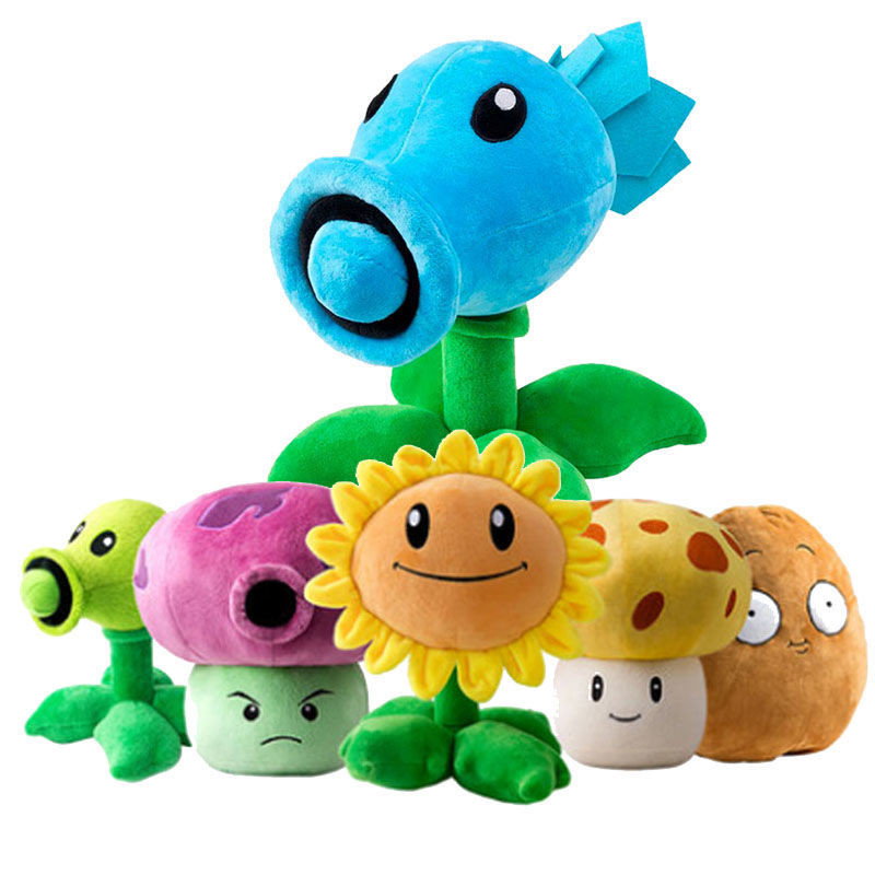 Mainan Mewah Tumbuhan lwn. Zombi Peashooter Bunga Matahari Sayuran Buah ...