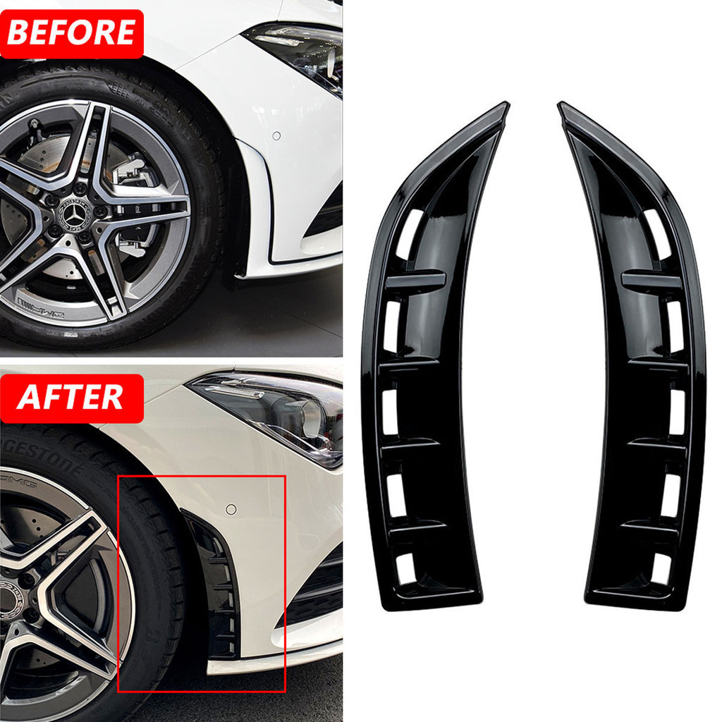 Front Bumper Wind Knife Blade For Mercedes C118 X118 AMG CLA35 CLA250 ...