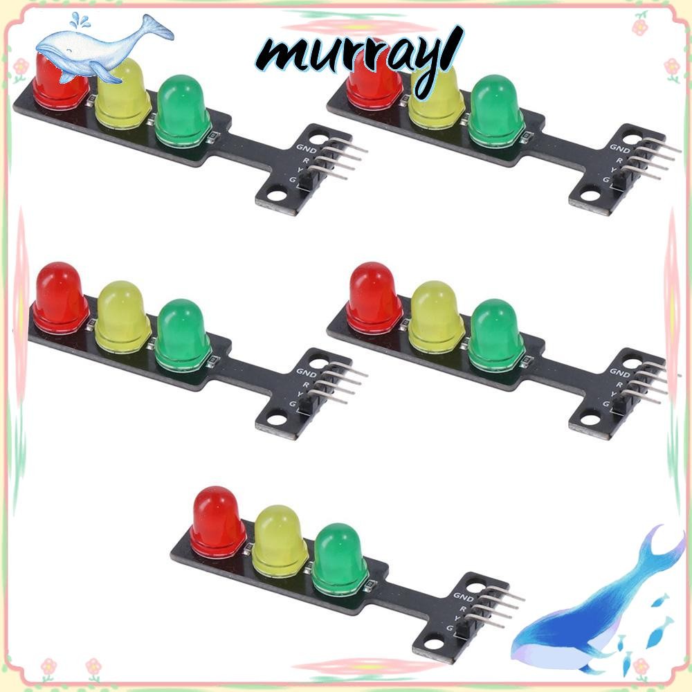 MURRAY1 Traffic Light Display Module, 5mm * 3 Red Yellow Green LED Traffic Light Module ...