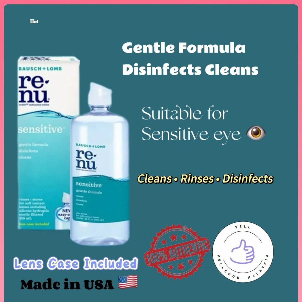 Bausch + Lomb Renu Sensitive Multi-Purpose Solution 355ml | Shopee Malaysia