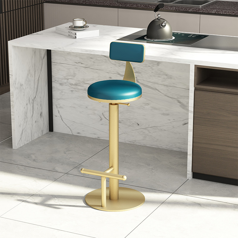 Bangku Bar Angkat Pusing Lingkaran Boleh Laras Kerusi Bar Tinggi Meja ...