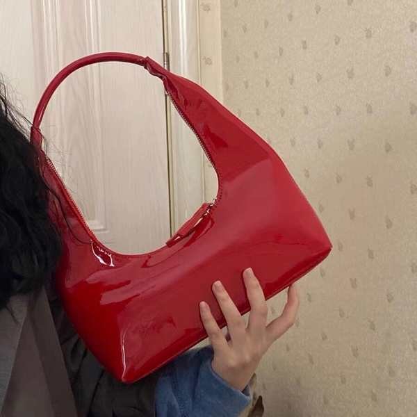 Leather Glossy Handbag bag sekolah pere brik bag Shoulder Bag Durable ...