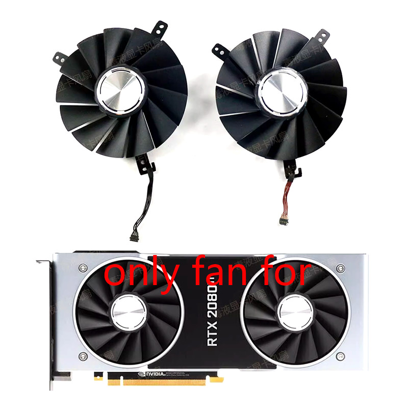 Dual Ball Cooling Fan for NVIDIA Public Edition TITAN RTX 2080 2080s ...