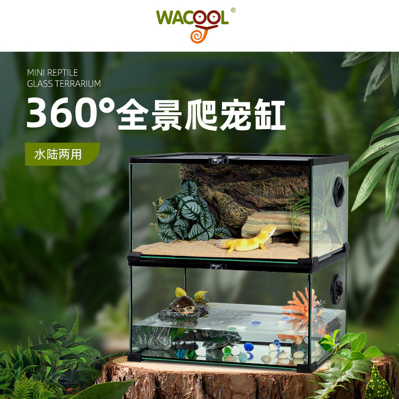 Climbing Pet Tank Horned Frog Gecko Box Lizard & Snake & Turtle ...
