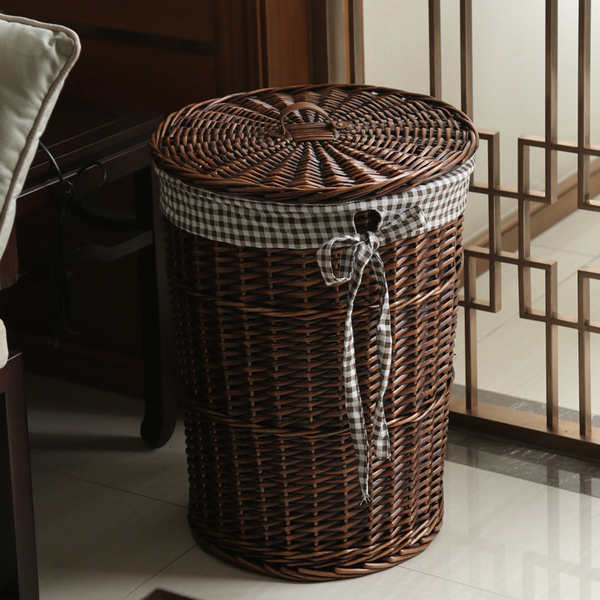 bakul anyaman bakul baju laundry bakul kain Storage Storage Basket ...
