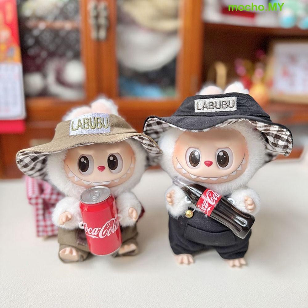MOCHO Labubu Doll's Clothes, Overalls Bucket Hat Labubu Time Doll ...