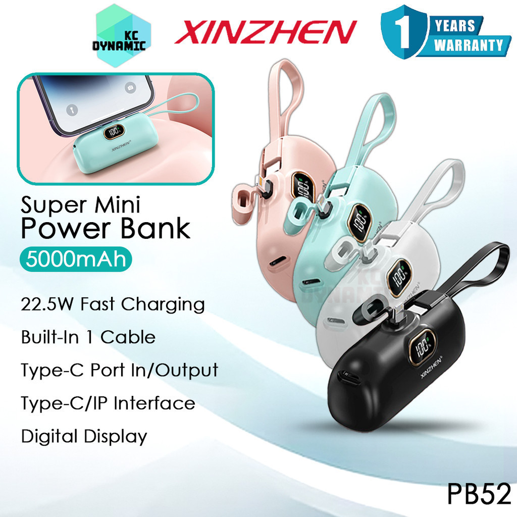 Xinzhen PB52 5000mAh Powerbank 22.5W Fast Charging Powerbank Cute Mini ...