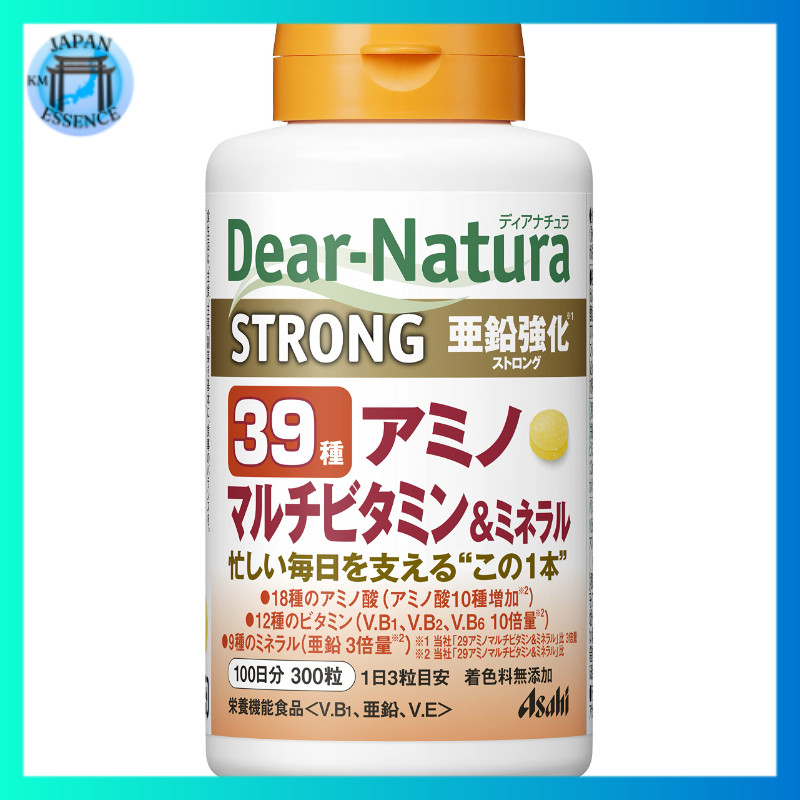 [Direct from JAPAN]Diana Natura Strong 39 Amino Multi-Vitamin & Mineral 300 Tablets (100 Days ...