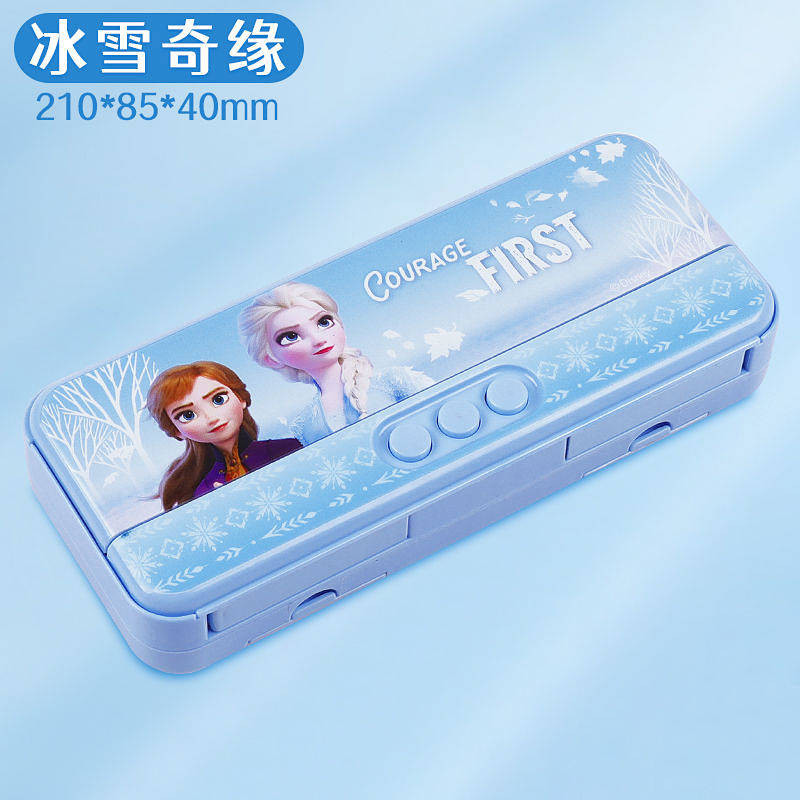 Disney Stationery Box Kindergarten Three-Side Open and Close Pencil ...
