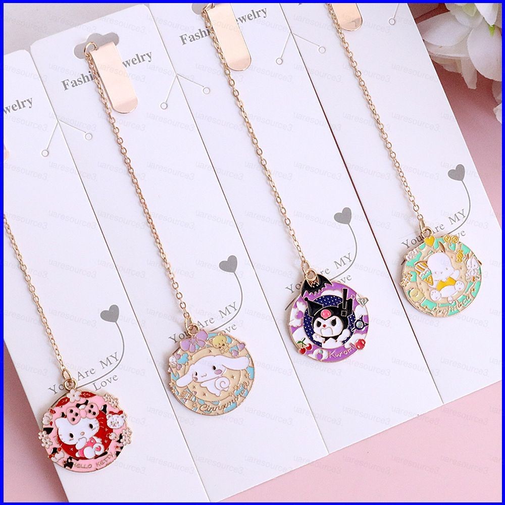 SQ3 Sanrio Pochacco Kuromi Metal Bookmark Cartoon Pendant Graduation ...