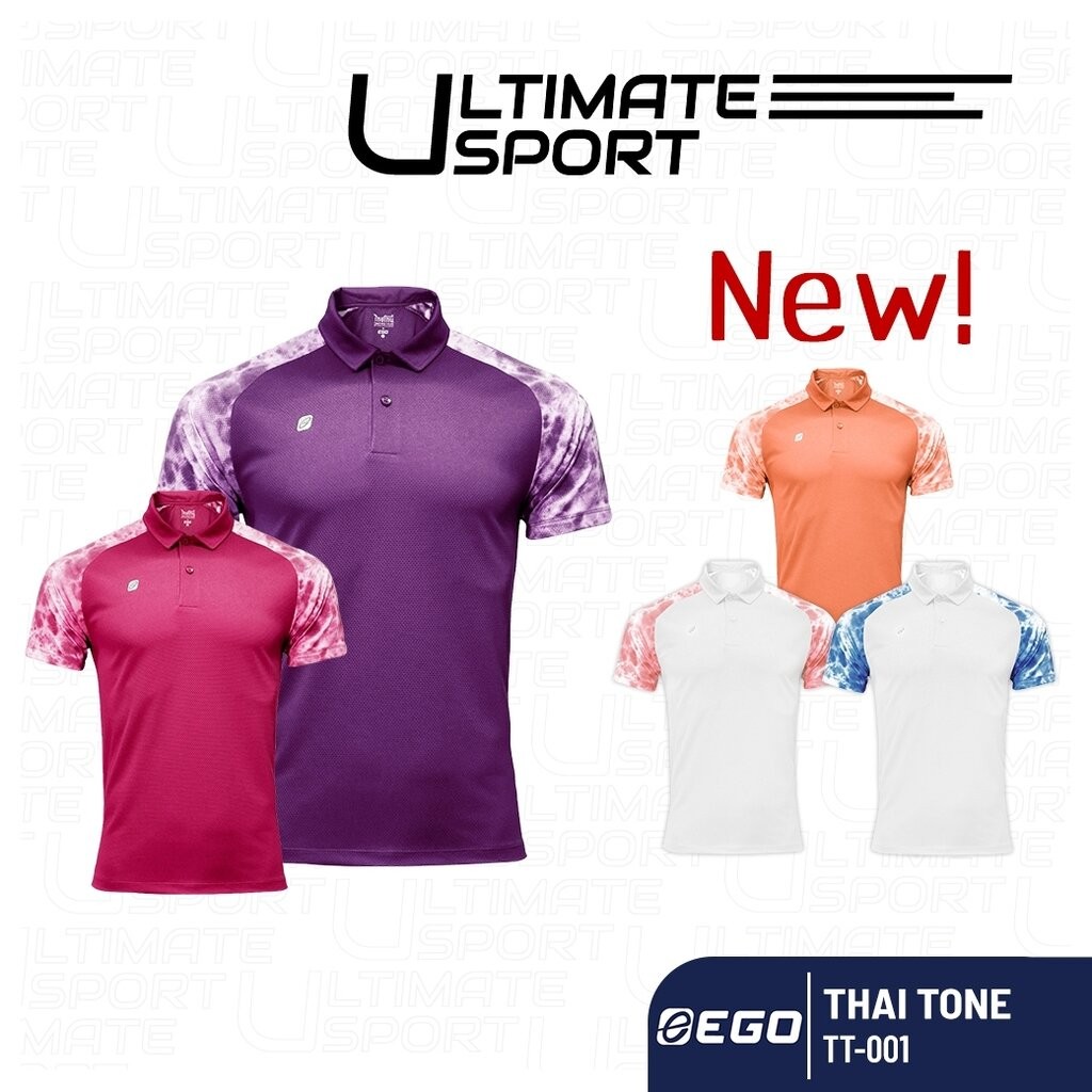 Ego sport tiedie Thai tone t001 polo shirt (Thai-tone) TT-001-purple ...
