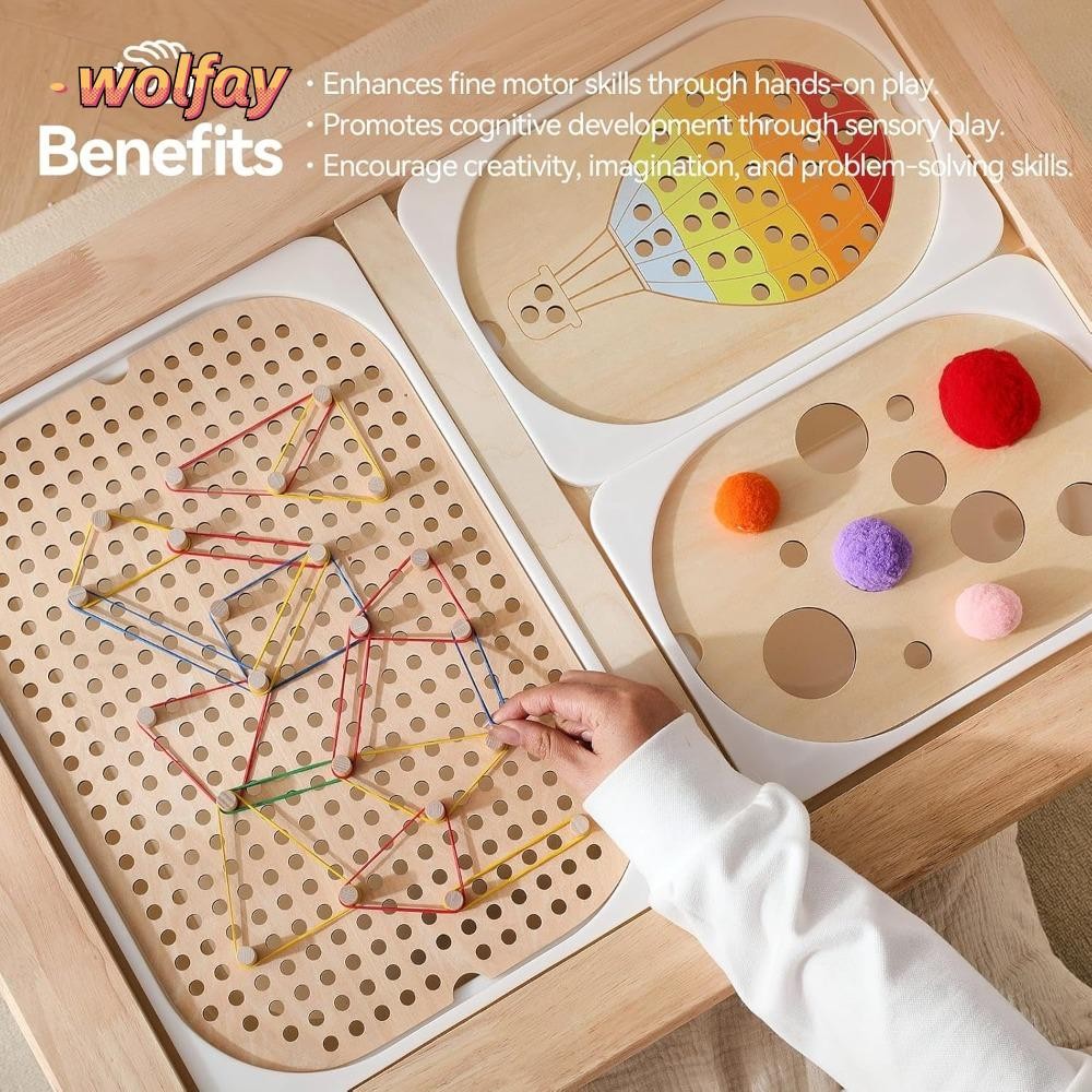 WOLFAY 1 Set Perception Toy, Sensory Boards Sensory Table Sensory ...