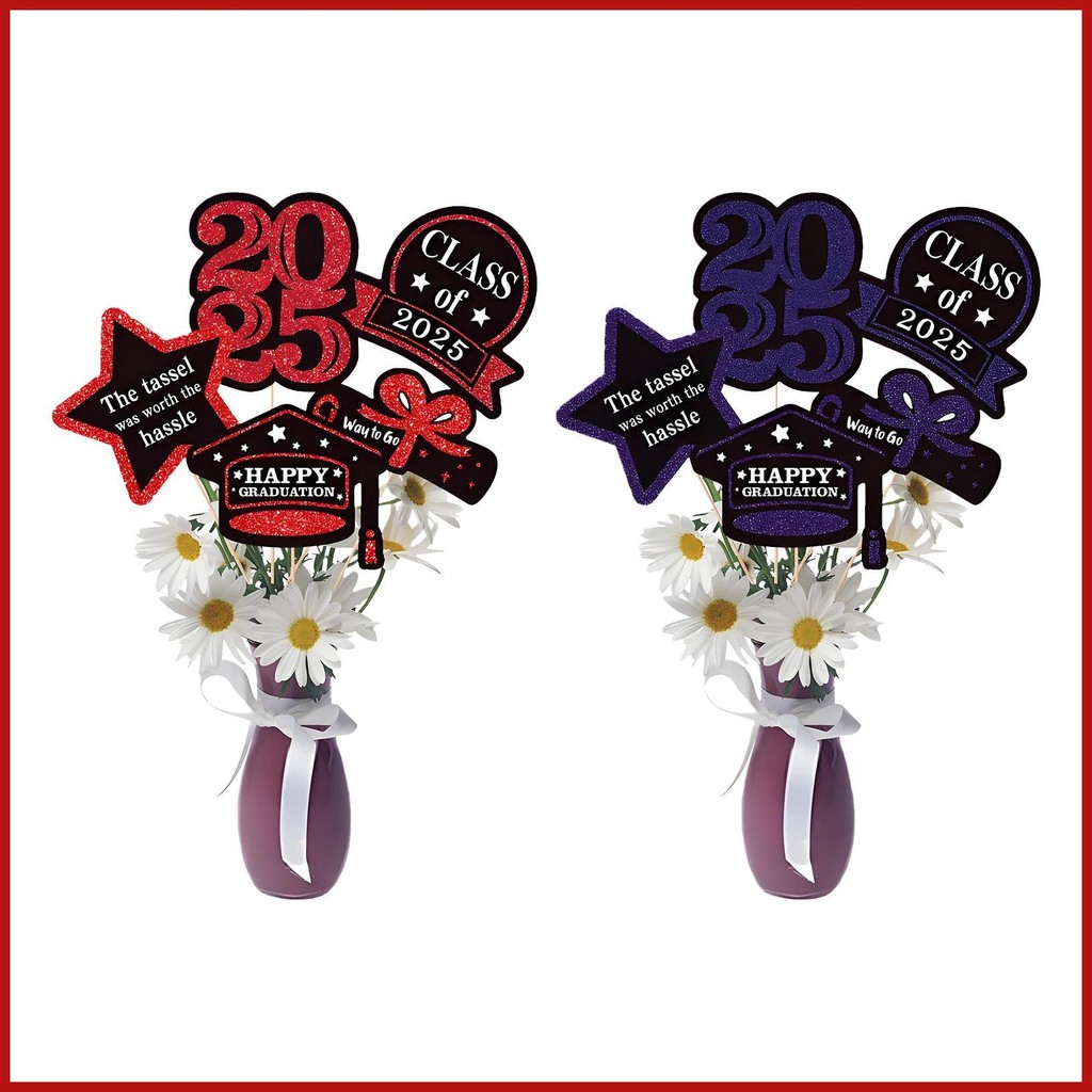 Graduation Vase Decor 2025 Graduation Centerpiece For Desk College ...