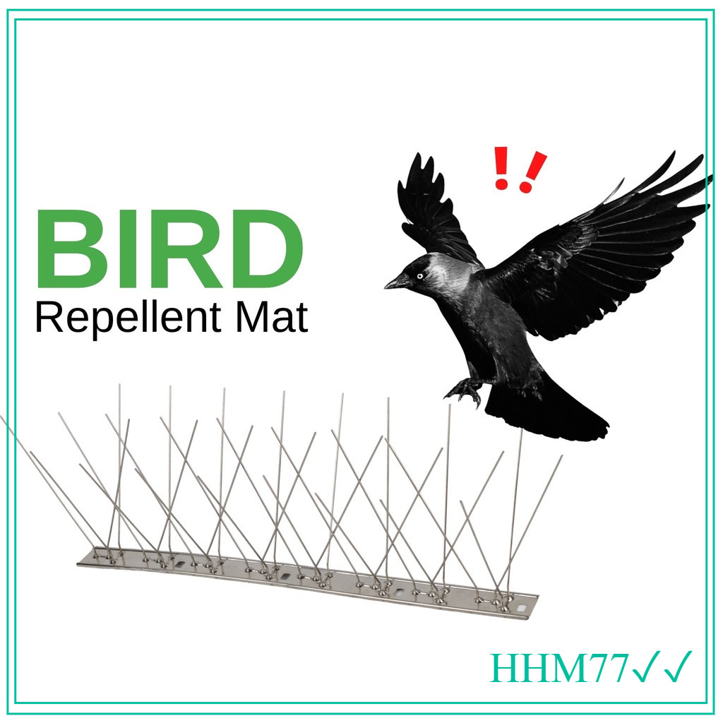 50cm Bird Repellent Mat Spikes S/Steel Animal Repeller Chase Birds ...