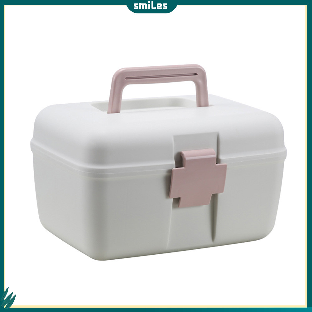 smiles| First Aid Emergency Kit Medicine Chest Holder Handle Storage ...
