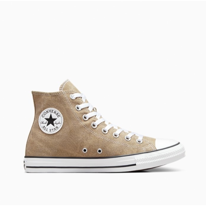 Converse Chuck Taylor All Star High Top Washed Canvas (Sand) | Shopee ...