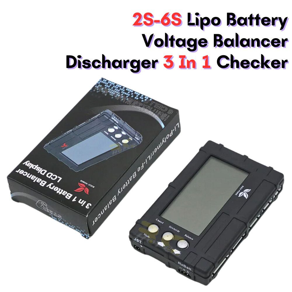 Checker 2S-6S Lipo Battery Voltage Balancer Discharger 3 In 1 Checker 7 ...