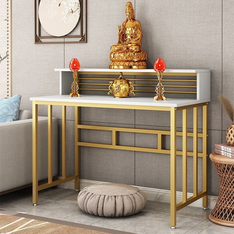 Double layer Worship Table for Home -Simple Altar for Guanyin & Caishen ...