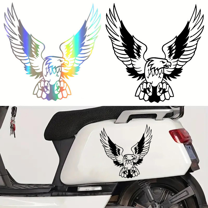 Eagle Unique Stickers Laser Hollow Stickers Waterproof Reflective Body ...