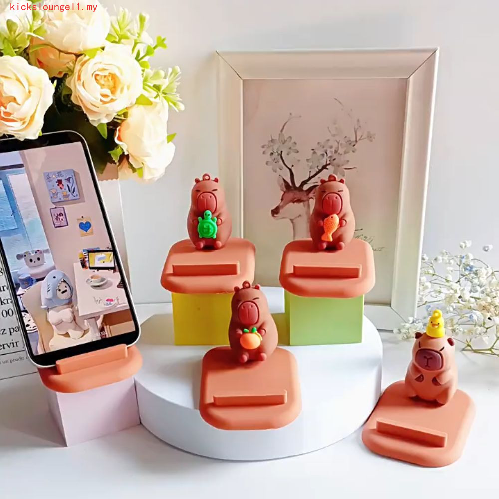 KICKSLOUNGEL Capybara Phone Holder, Capybara Animal Dolphin Phone Stand ...