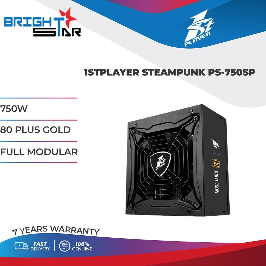 /1STPLAYER Steampunk 80 Plus Gold PSU (750W) PS-750SP | Shopee Malaysia