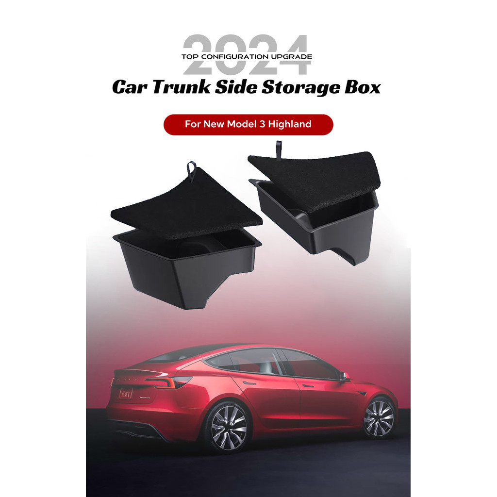 Tesla M3 2024 Highland Side Storage Box Car Back Skirt With Lid And ...