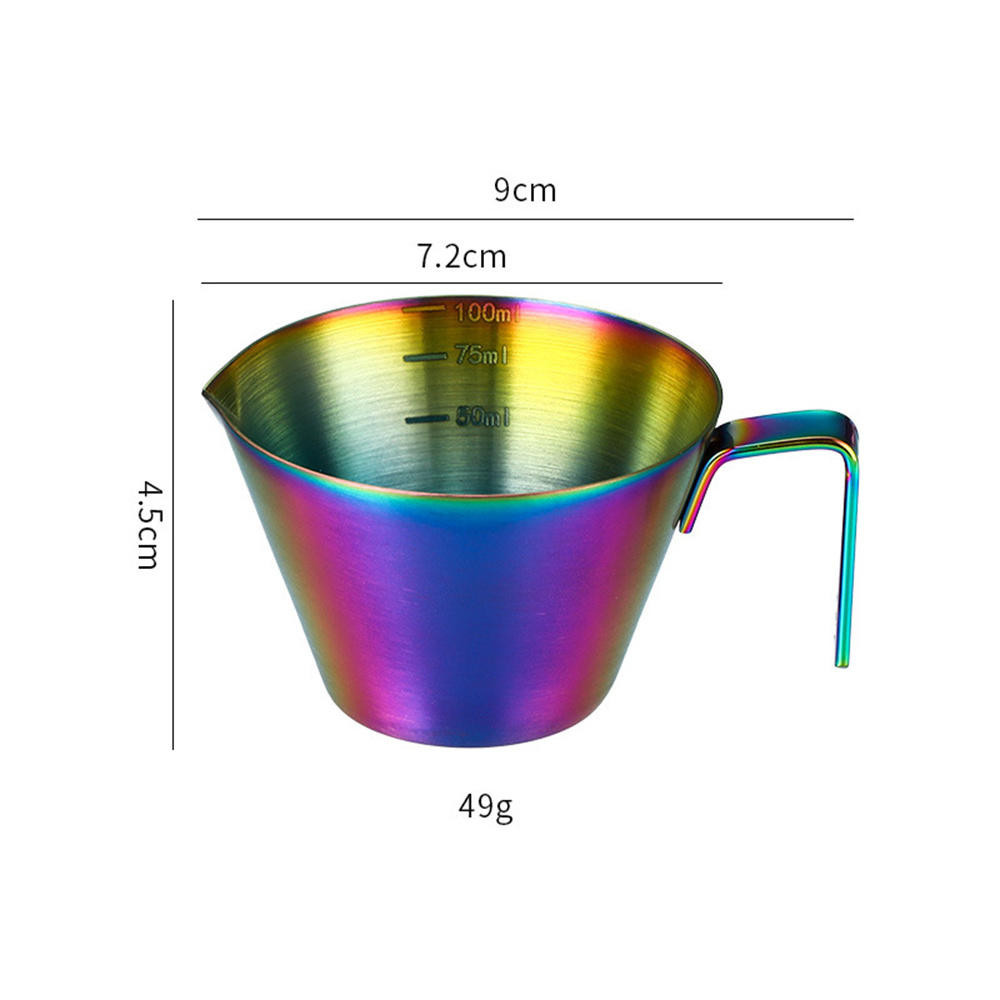 Stainless Steel Measuring Cup Coffee Measuring Cup,100 ML Scale Measure ...