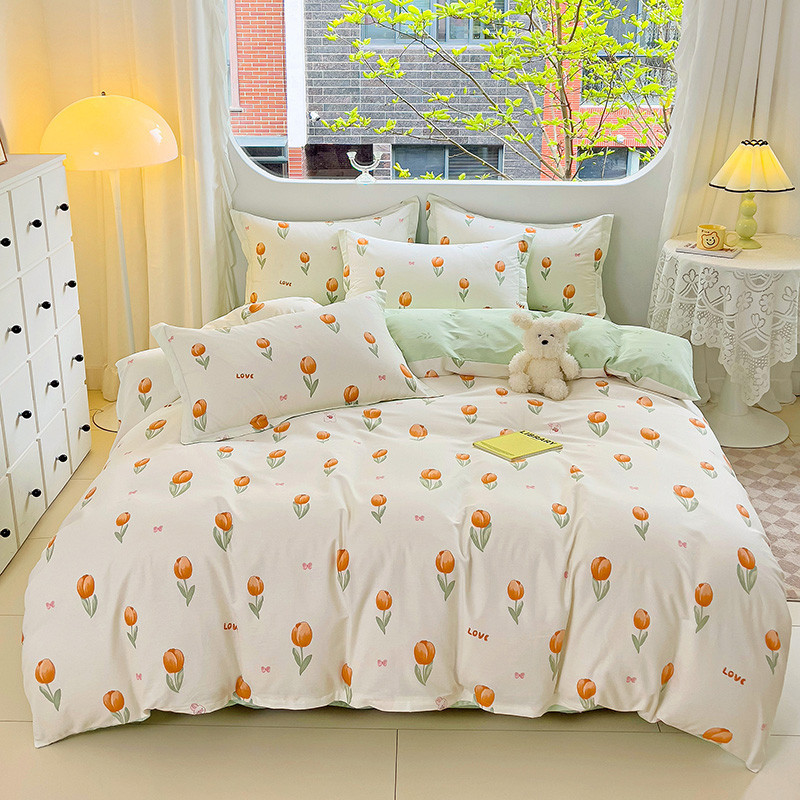 1000Thread Comforter Cover Set Queen Quilt Cover Cotton Bedding Duvet ...