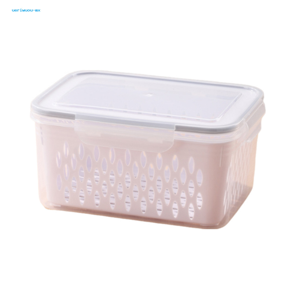 ueriwuou Produce Rinse and Store Container Storage Drain Basket ...