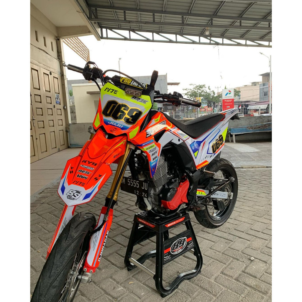 Decal/Sticker CRF150L- /klx BF-klx gordon-wr155 etc. full body (Can change color+name+no ...