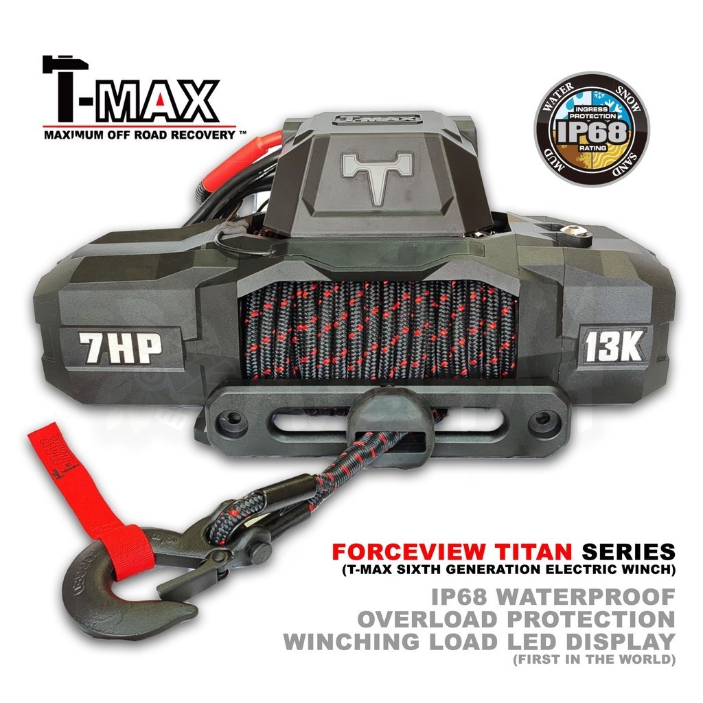 T-Max ForceView Titan Series 12v IP68 Waterproof Winch | Shopee Malaysia