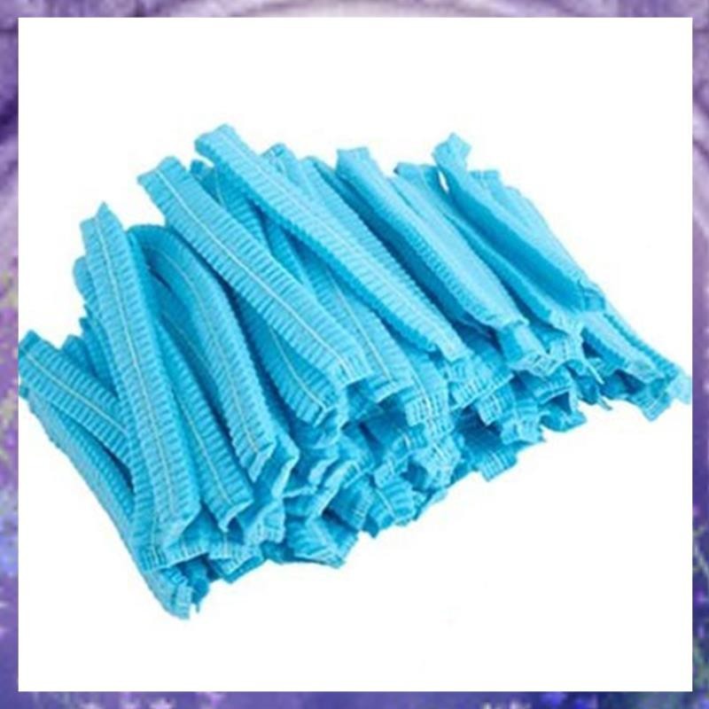 (Y W Z H)100 PCS-21 Inch- Disposable Hairnets Cap Hair Nets Hair Covers ...