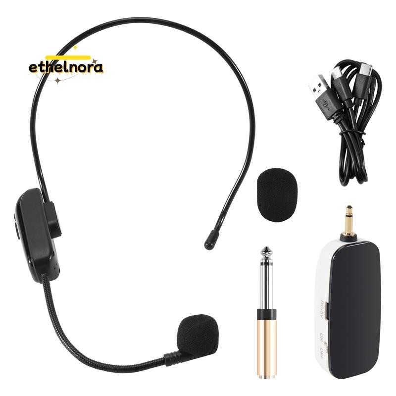 New 2 in 1 Handheld UHF Wireless Microphone Professional Head-Wear Mic ...