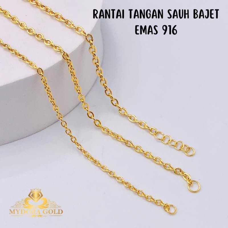 MYDORA Rantai Tangan Sauh Bajet EMAS 916/ 22k | Shopee Malaysia