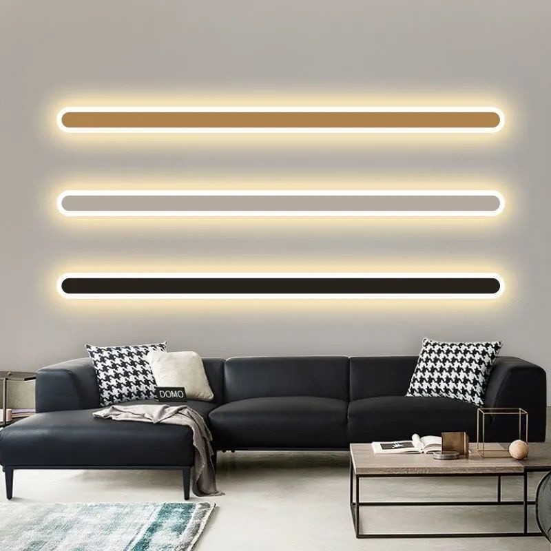 Led Wall Lamp Strip Lamp Minimalist Modern Living Room Lamp TV ...