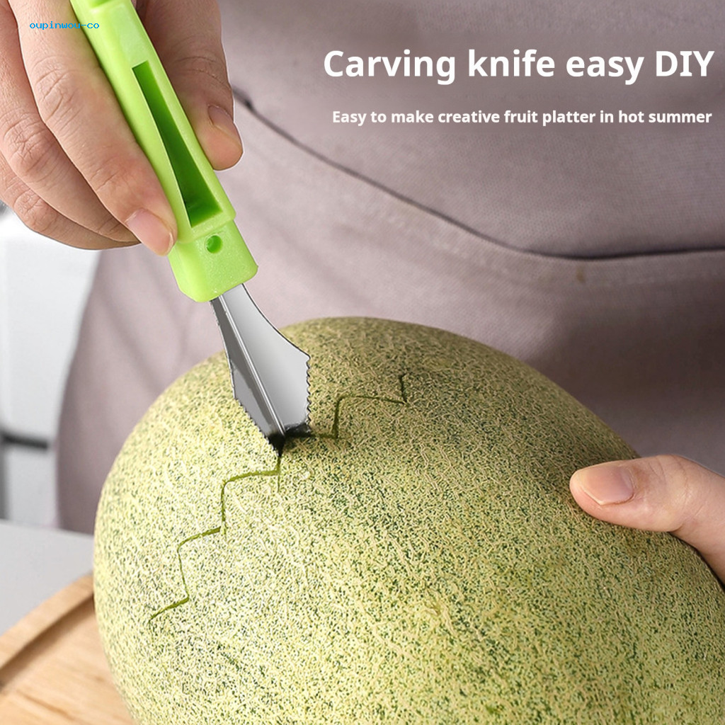 oupinwou Kitchen Fruit Tools Easy-to-clean Fruit Cutter Stainless Steel ...