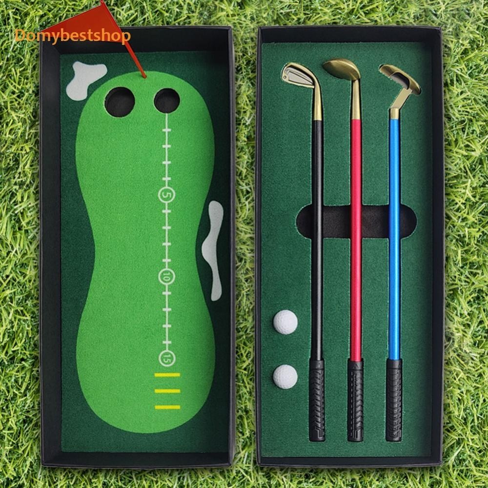 [Domybestshop.my] Mini Golf Pen Set Desk Games Golf Ball Club Pen Game ...