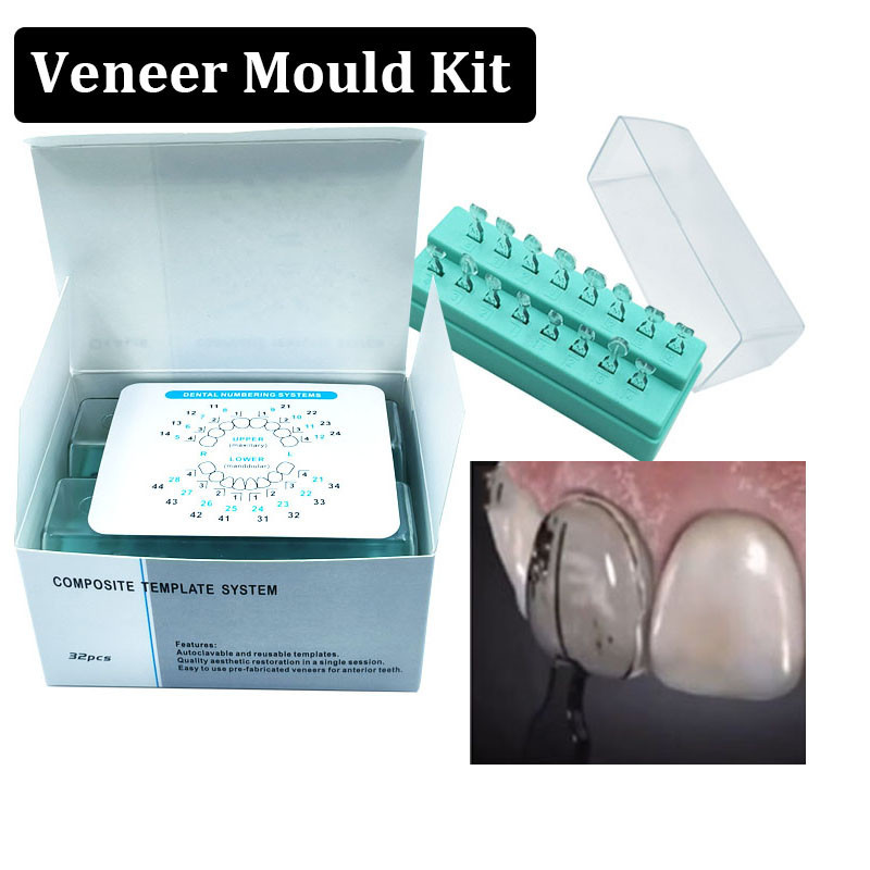 32PCS Dental Veneer Mould Kit Composite Resin Mold Porcelain Teeth ...