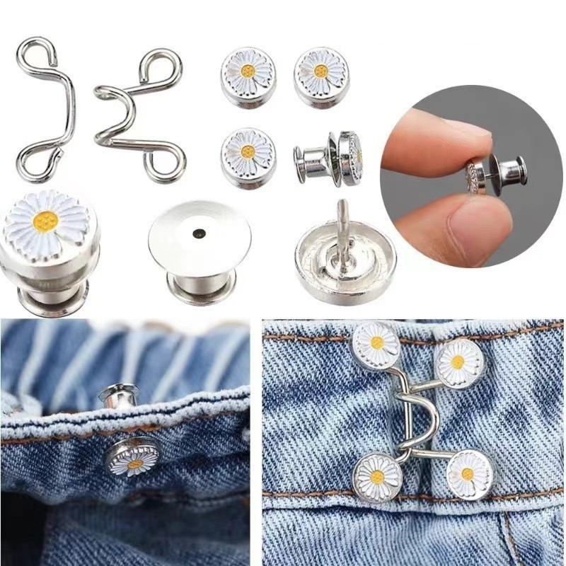 Mika STORE Narrow Waist Button Narrow Waist Handy Tool Detachable Jeans ...