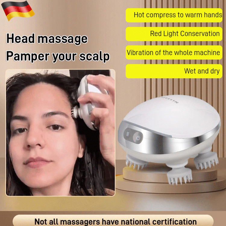 Electric Therapy Device Rechargeable Mini Massager Multifunctional Head ...