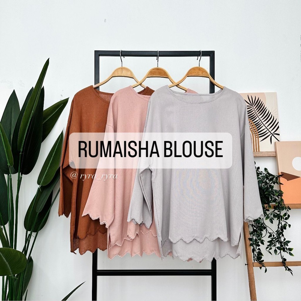 BLOUSE RUMAISHA ( LINEN ) | Shopee Malaysia