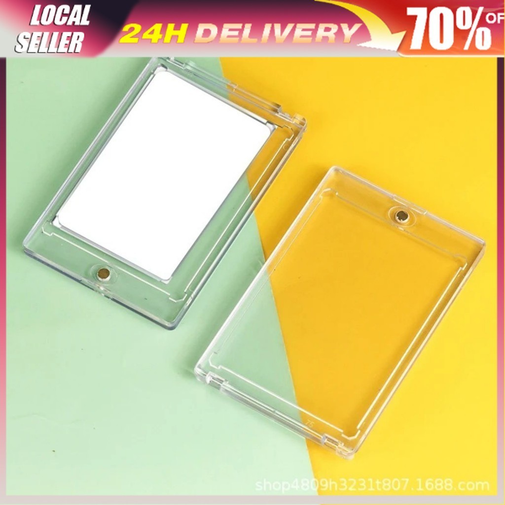 Magnetic card case Acrylic card holder Tcg card holder 35PT Clear Card ...
