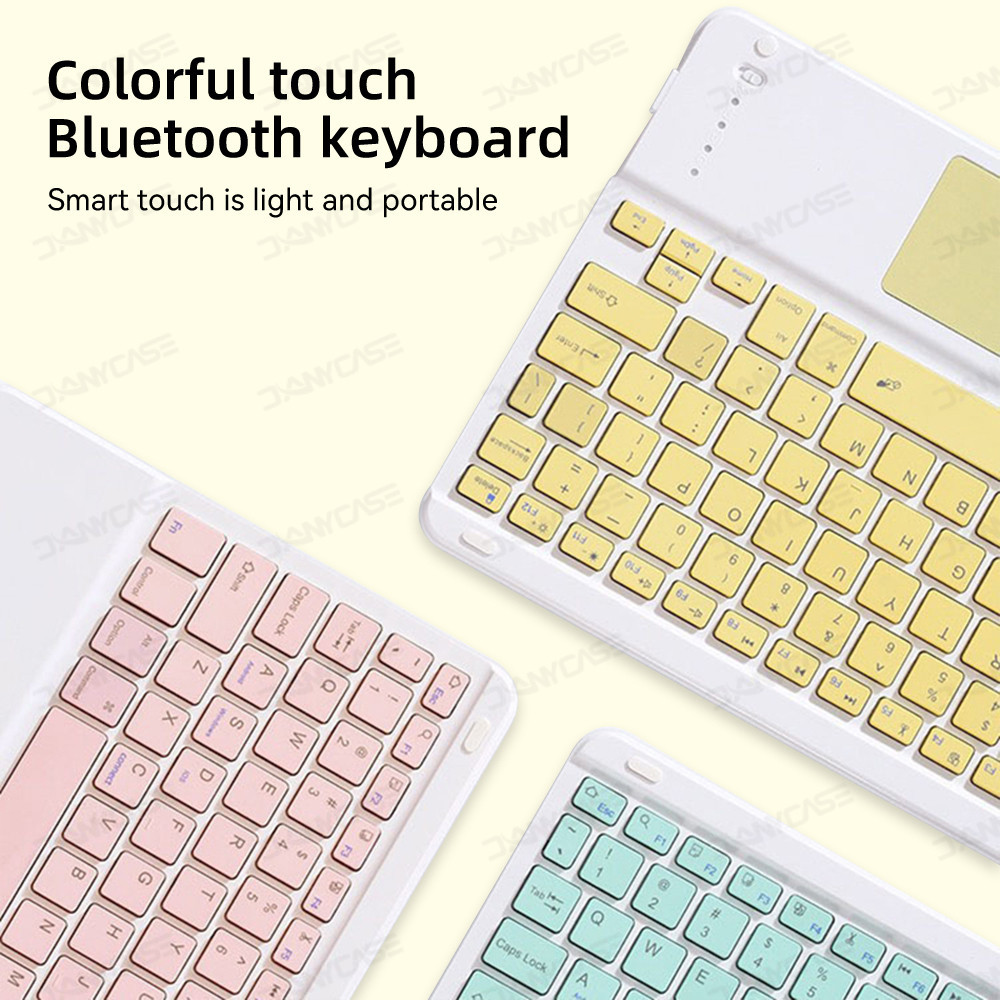 Universal Wireless Rechargeable Touch Keyboard, Square Keycap Bluetooth ...