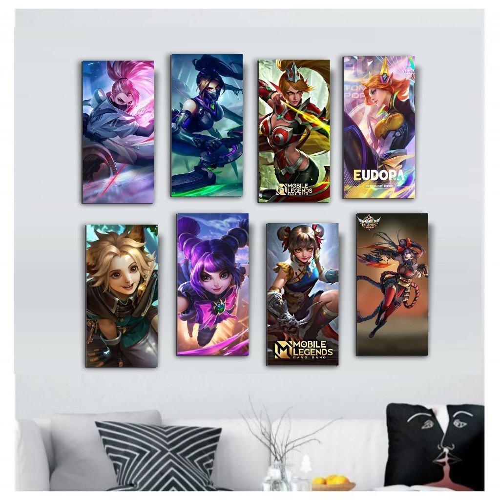 ML Game Wall Display - mobile legend hero Poster - kAYU MDF152 | Shopee ...