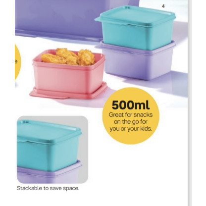 Tupperware Snack & Stack Set (3) 500ml | Shopee Malaysia