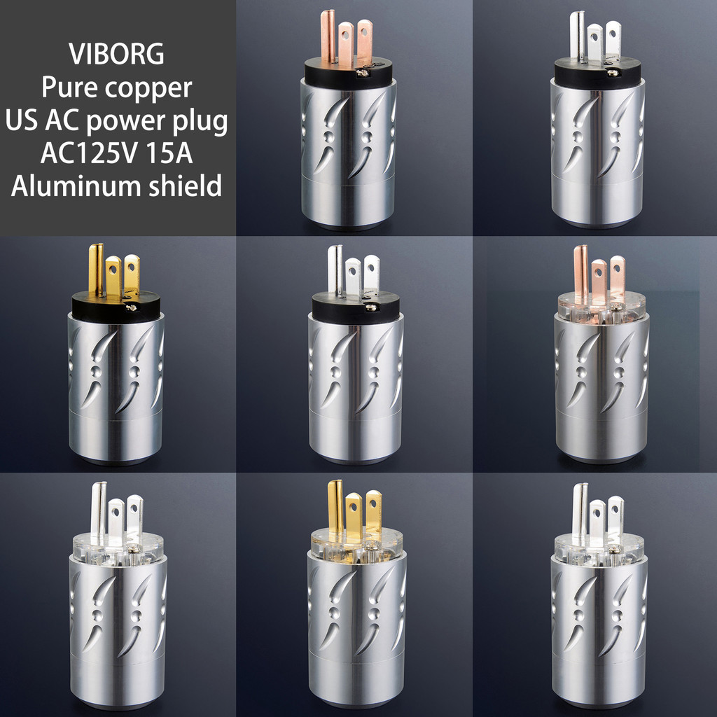 Viborg High End Pure Copper US Mains AC Electric Power Plug Power Cable ...