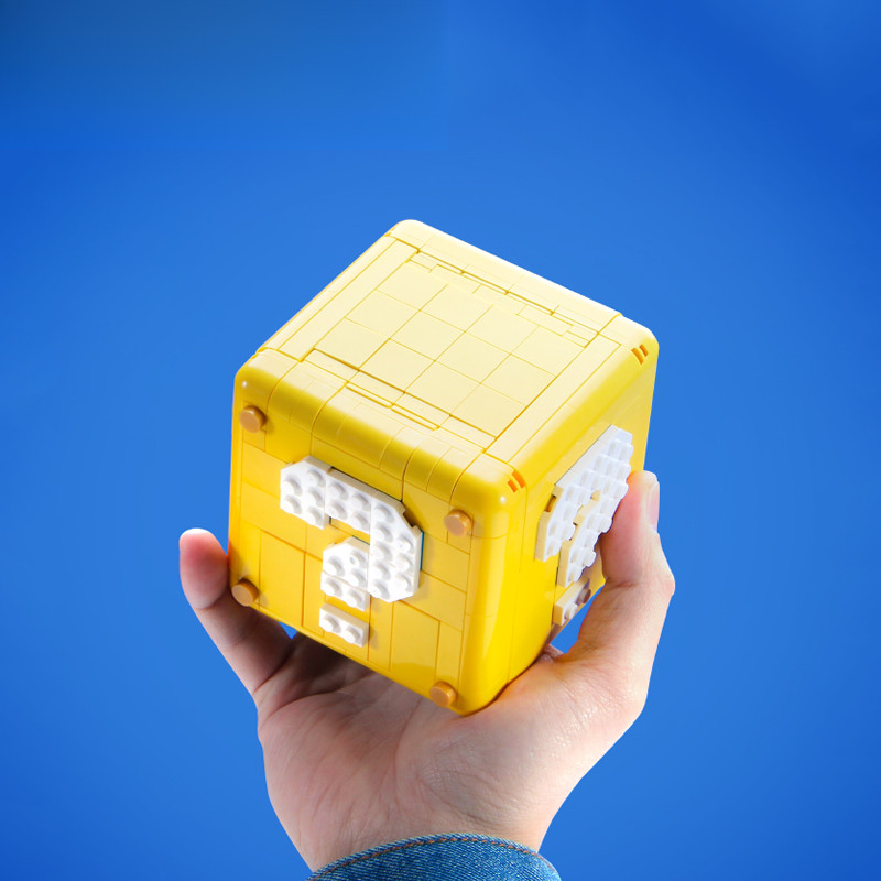 New Product Special Offer Compatible Lego Mario Question Mark Box Box ...