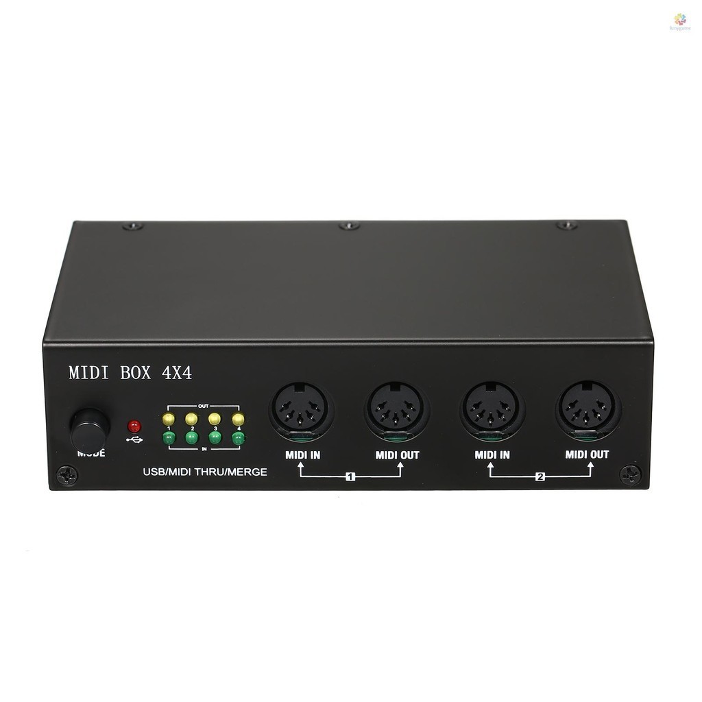 UM4X4 USB MIDI Interface 4 IN /4 Out 64 MIDI Channels 4i/4o + Merge ...